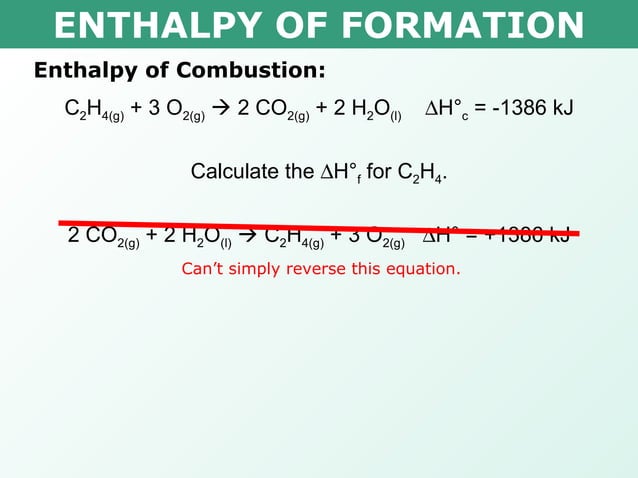 Tang 03 enthalpy of formation and combustion | PPT | Chemistry | Science