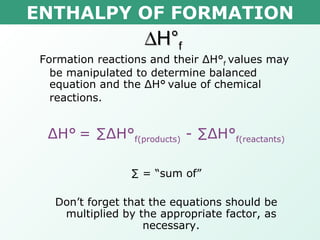 Tang 03 enthalpy of formation and combustion | PPT