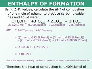 Tang 03 enthalpy of formation and combustion | PPT