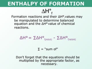 Tang 03 enthalpy of formation and combustion | PPT