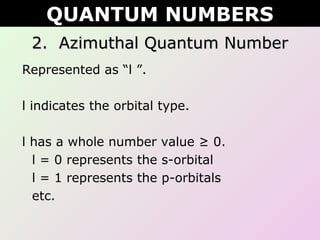 Tang 03 quantum numbers | PPT