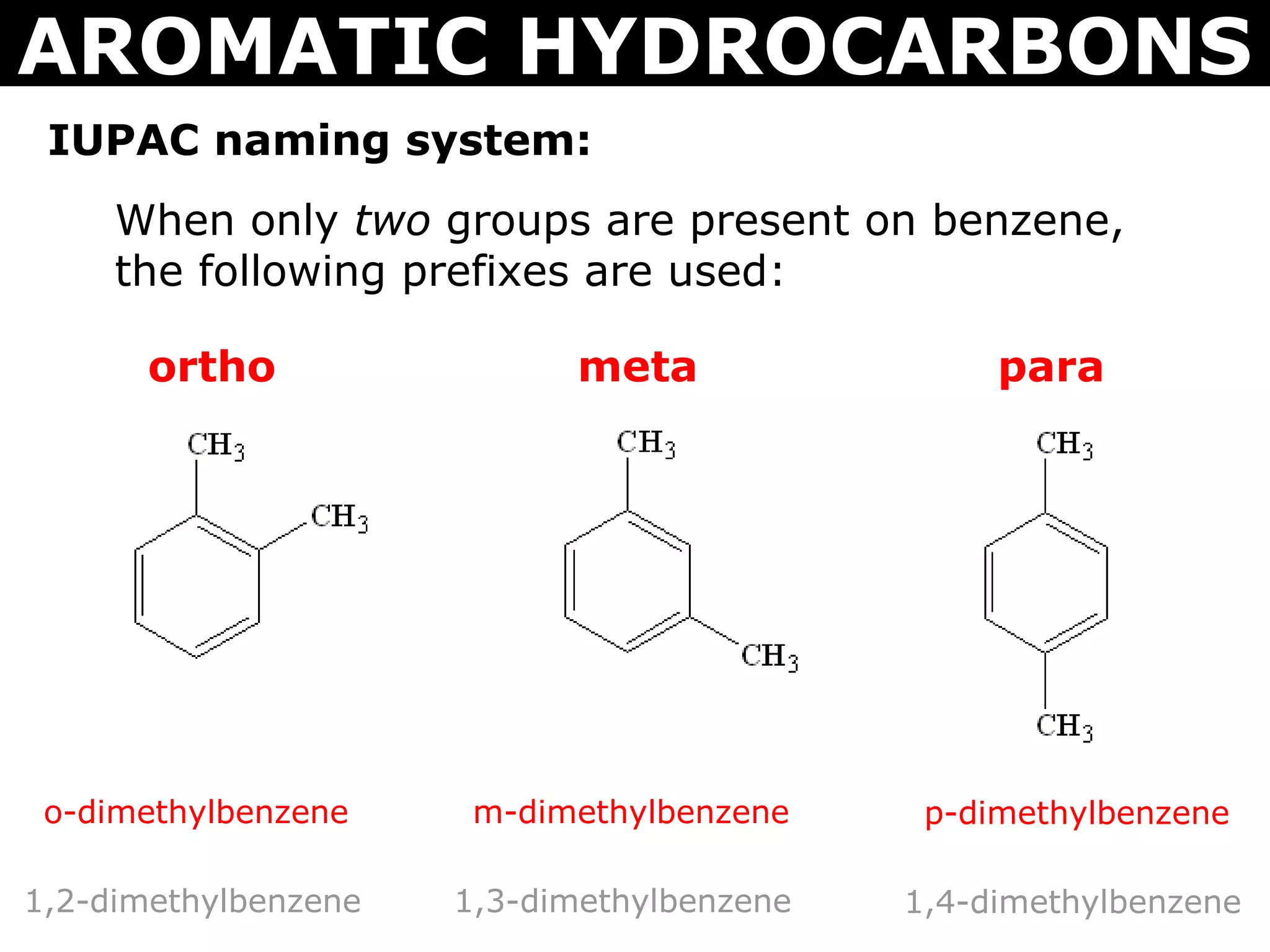 Tang 04 side group isomers & aromatic hydrocarbons | PPT