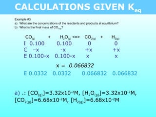 Tang 05 calculations given keq 2 | PPT