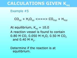 Tang 05 calculations given keq 2 | PPT