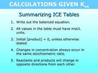 Tang 05 calculations given keq 2 | PPT