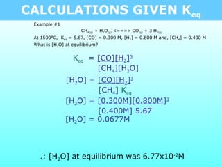 Tang 05 calculations given keq 2 | PPT