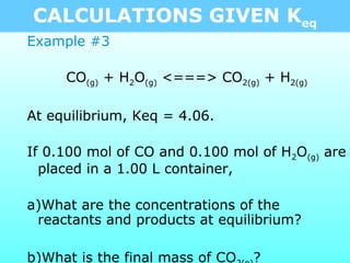 Tang 05 calculations given keq 2 | PPT