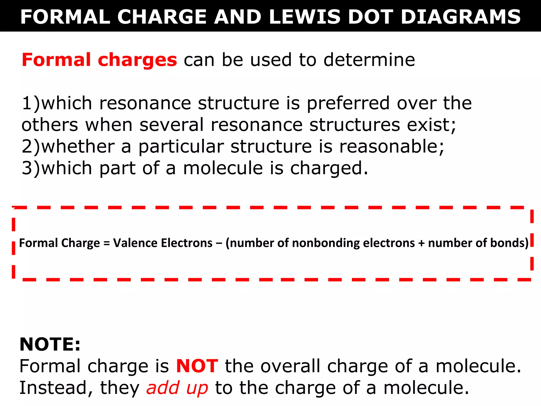 Tang 05 formal charge & lewis dot diagrams | PPT