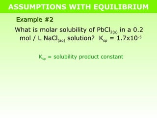 Tang 06 assumptions with equilibrium 2 | PPT
