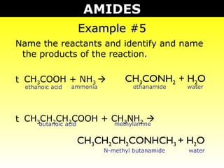 Tang 06 condensations-ethers-esters-amides 2 | PPT | Chemistry | Science
