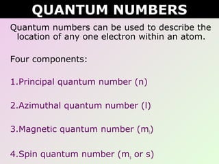 Tang 03 quantum numbers | PPT