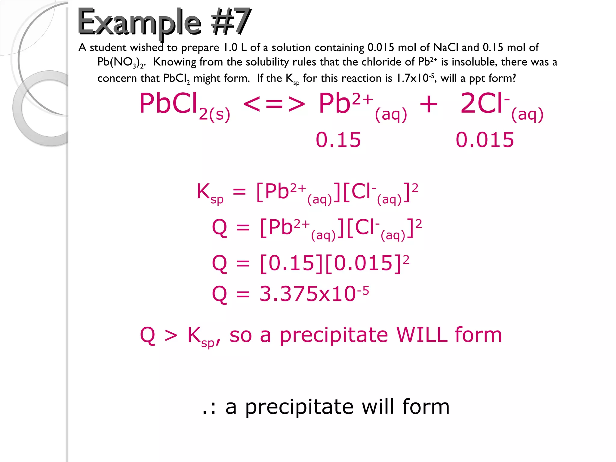 Tang 08 equilibrium and solubility | PPT
