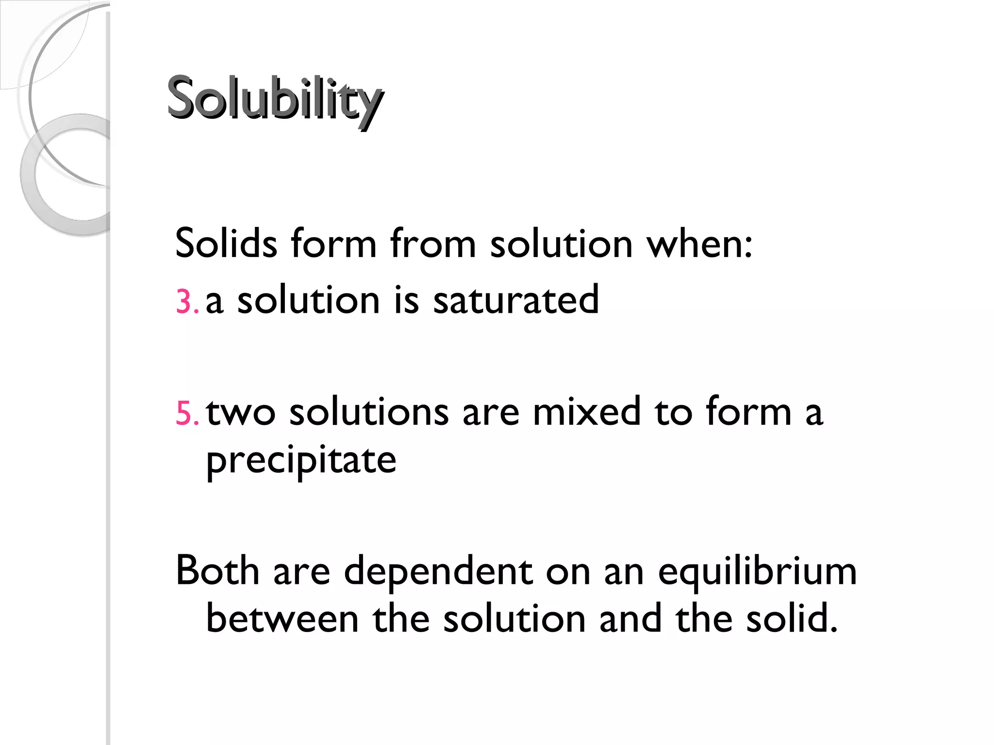 Tang 08 equilibrium and solubility | PPT