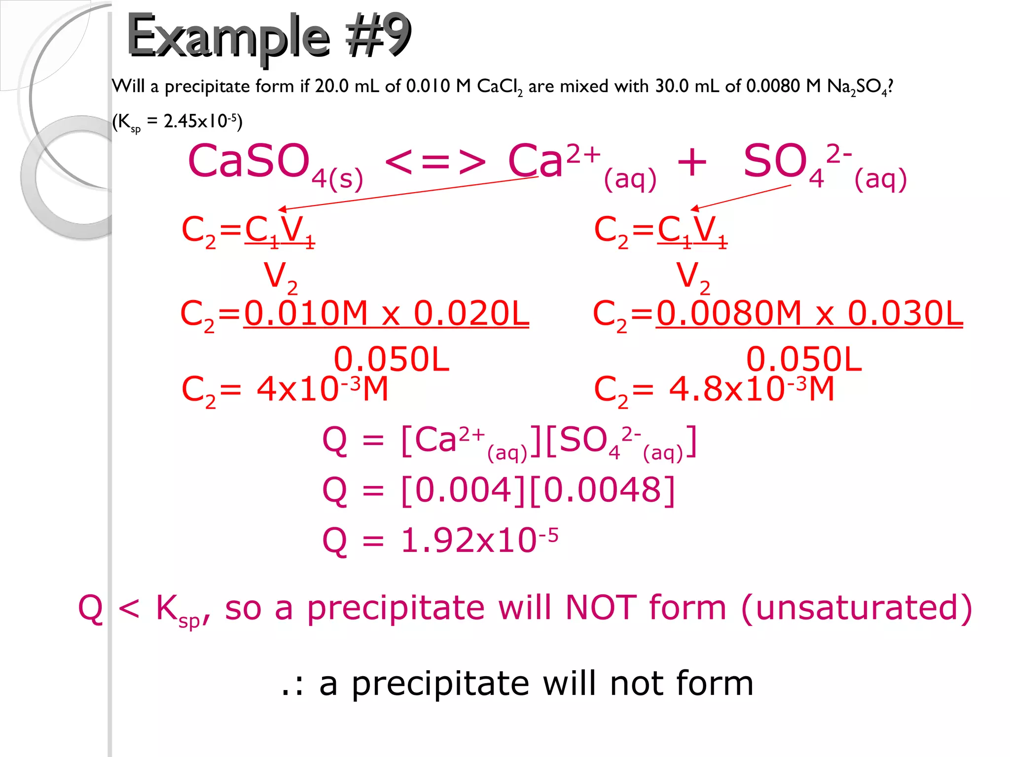 Tang 08 equilibrium and solubility | PPT