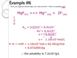 Tang 08 equilibrium and solubility | PPT