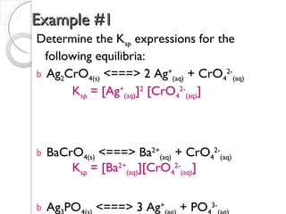 Tang 08 equilibrium and solubility | PPT