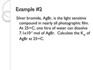 Tang 08 equilibrium and solubility | PPT
