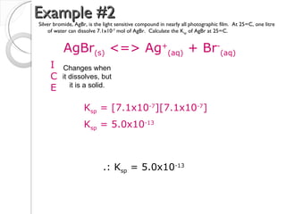 Tang 08 equilibrium and solubility | PPT
