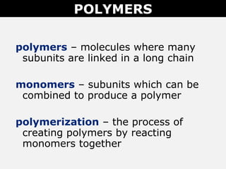 Tang 08 polymers 2 | PPT
