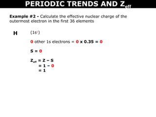 Effective Nuclear Charge Equation