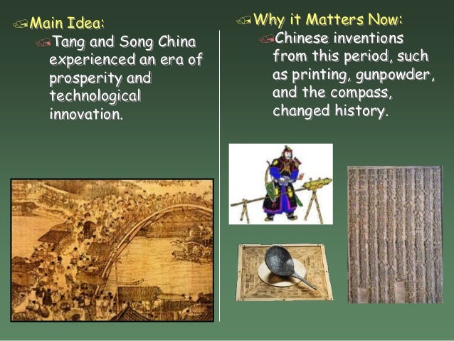 Tang and Song Inventions