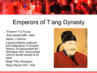 T'ang dynasty | PPT