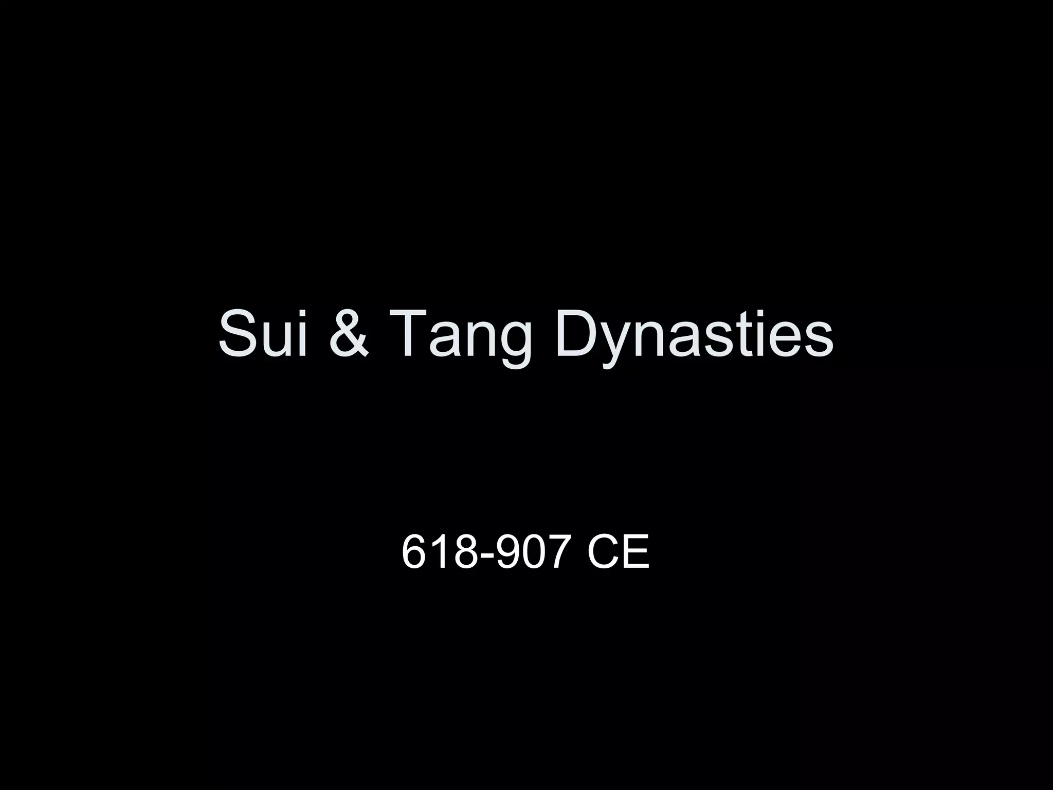 Tang dynasty | PPT
