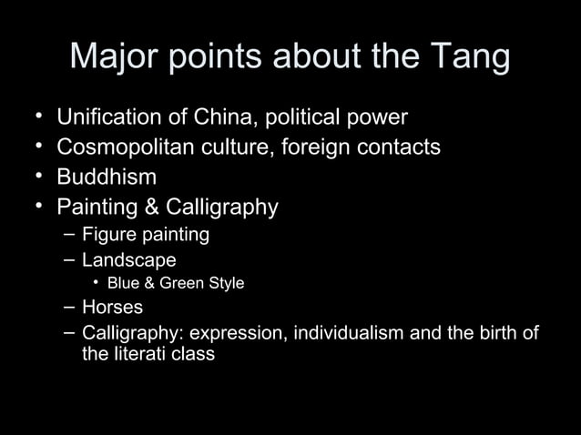 Tang dynasty | PPT
