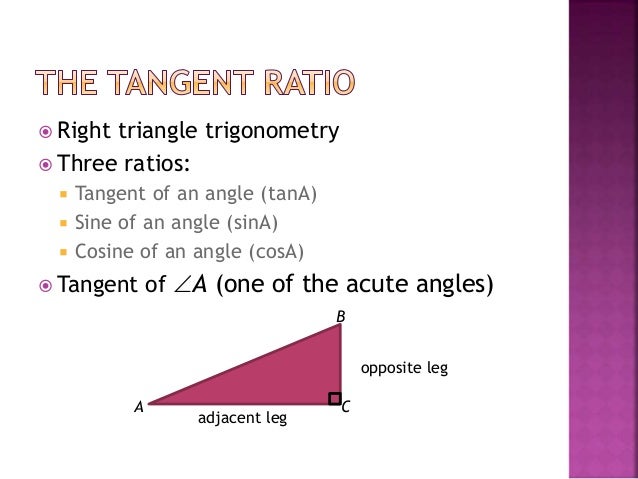 Tangent Ratio