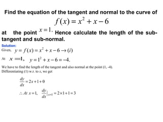 Tangent and curvature | PPT