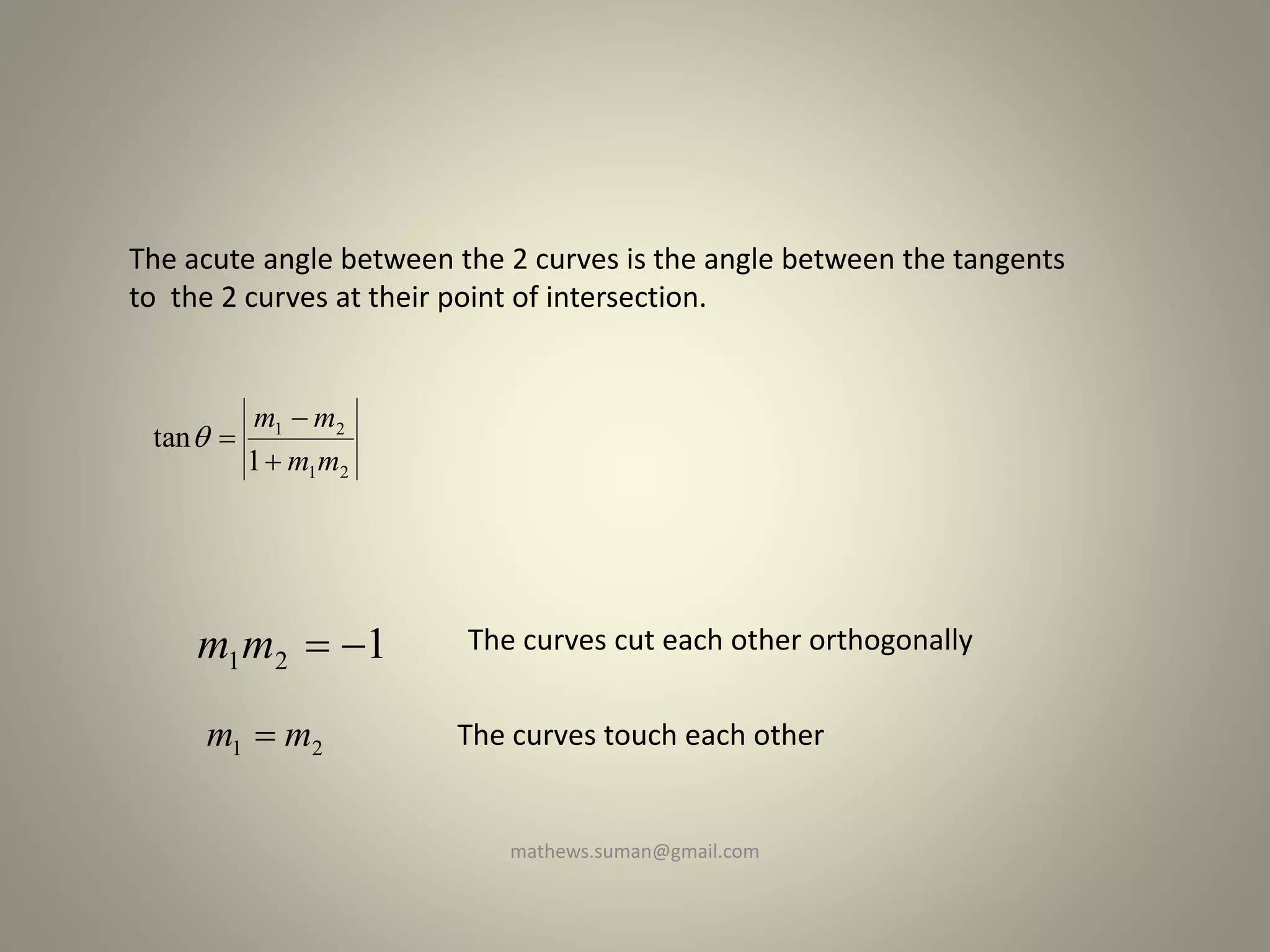 Tangent and normal | PPTX
