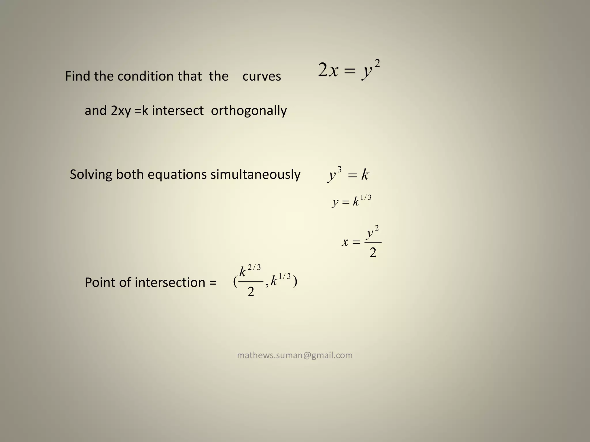 Tangent and normal | PPTX