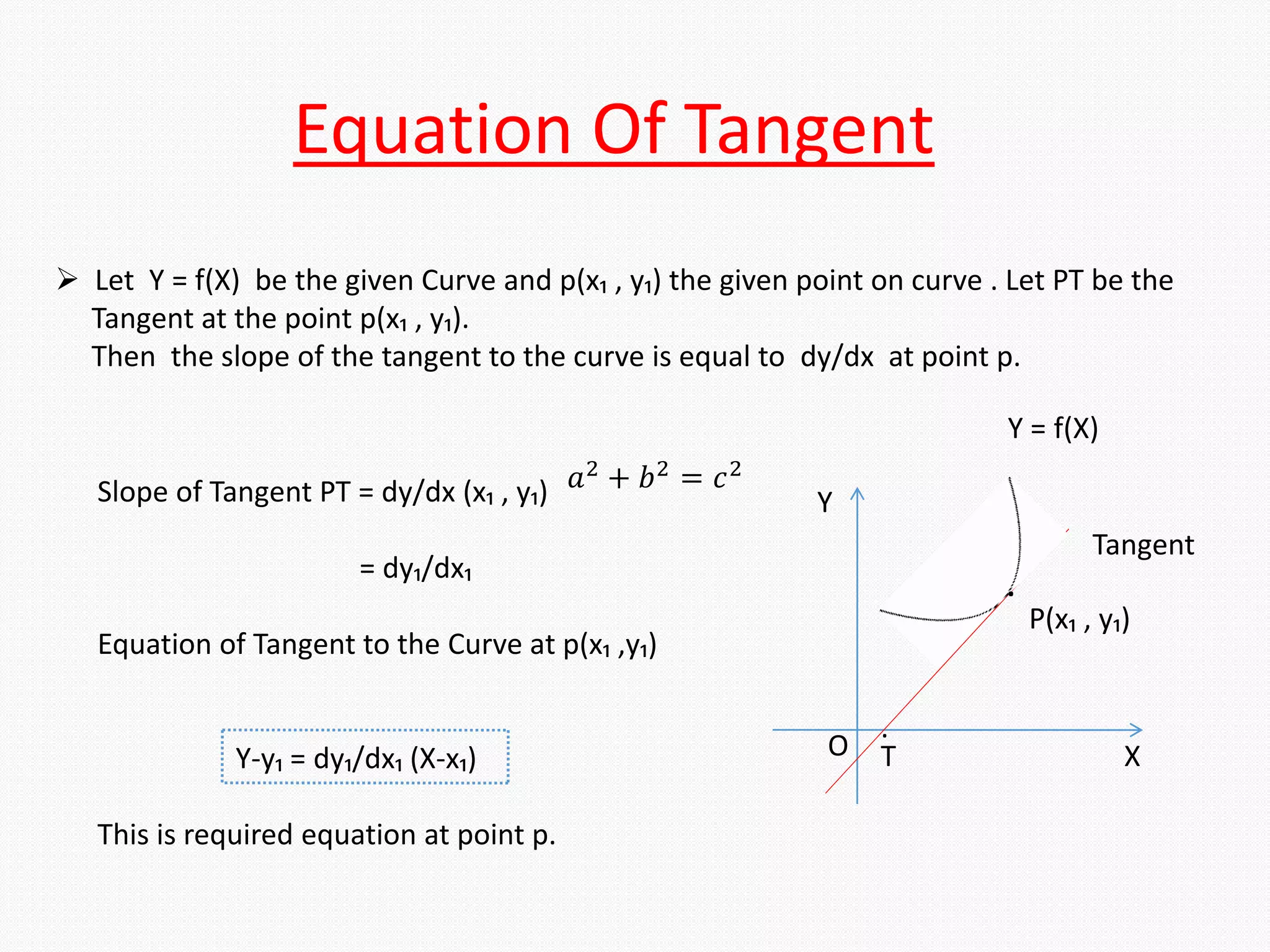 Tangent and normal | PPTX