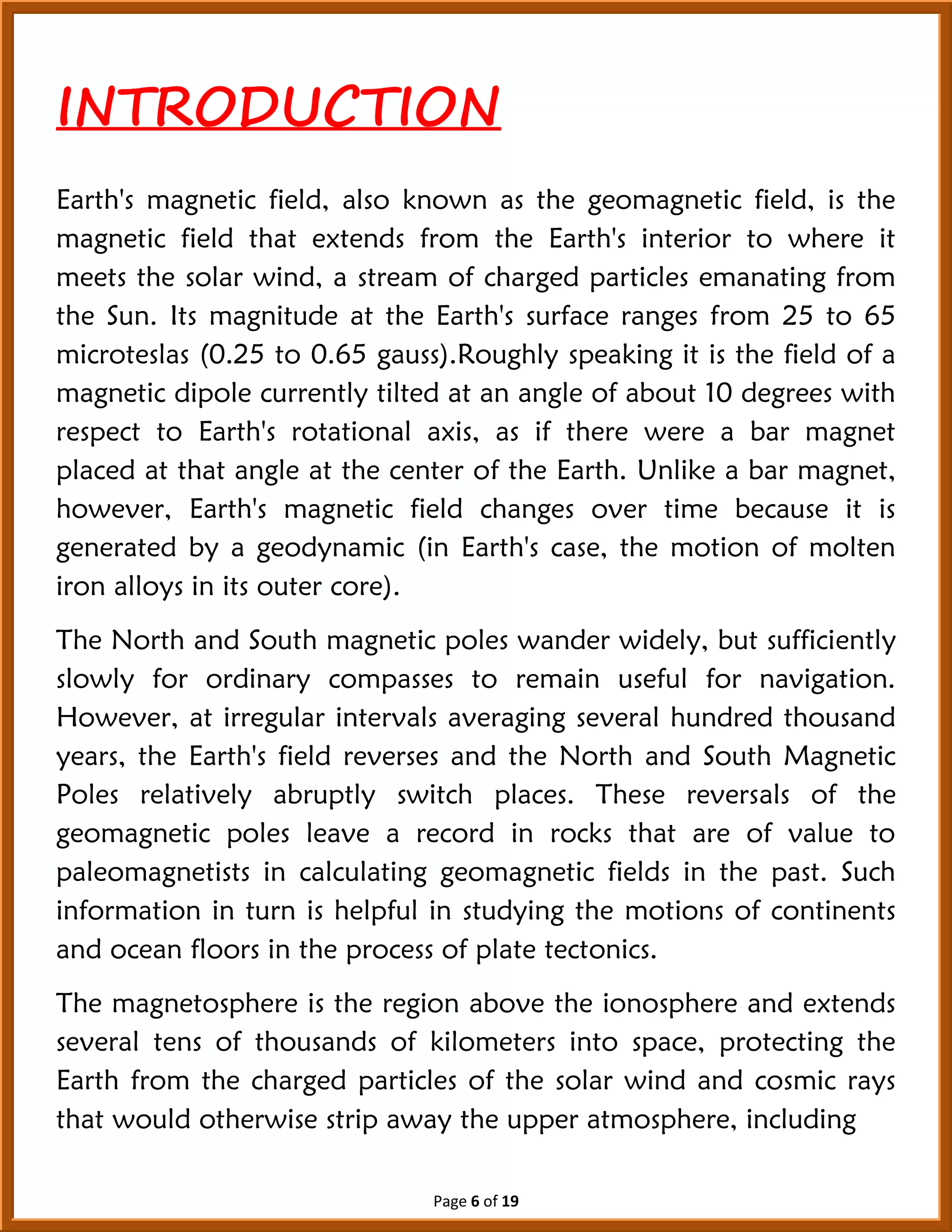 To Study the earth's magnetic field using a tangent galvanometer ...