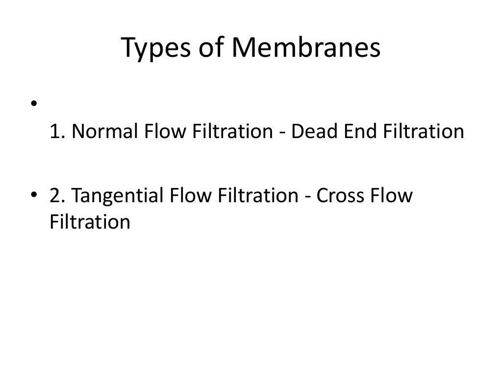 Tangential flow filtration