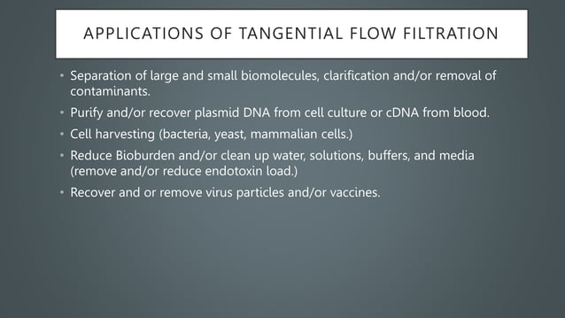 Tangential Flow Filtration - PPT.pptx | Biological Sciences | Science