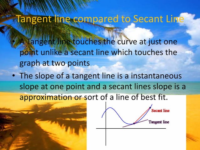 Tangent lines PowerPoint | PPTX | Resume Writing and Advice | Job Search