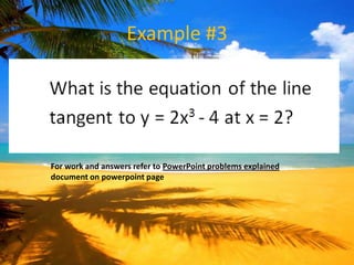 Tangent lines PowerPoint | PPTX