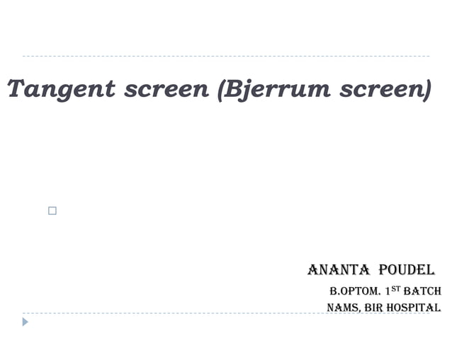 Tangent Screen introduction. | PDF