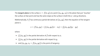 Tangent plane and Normal line using partial derivatives - SAWE.pdf