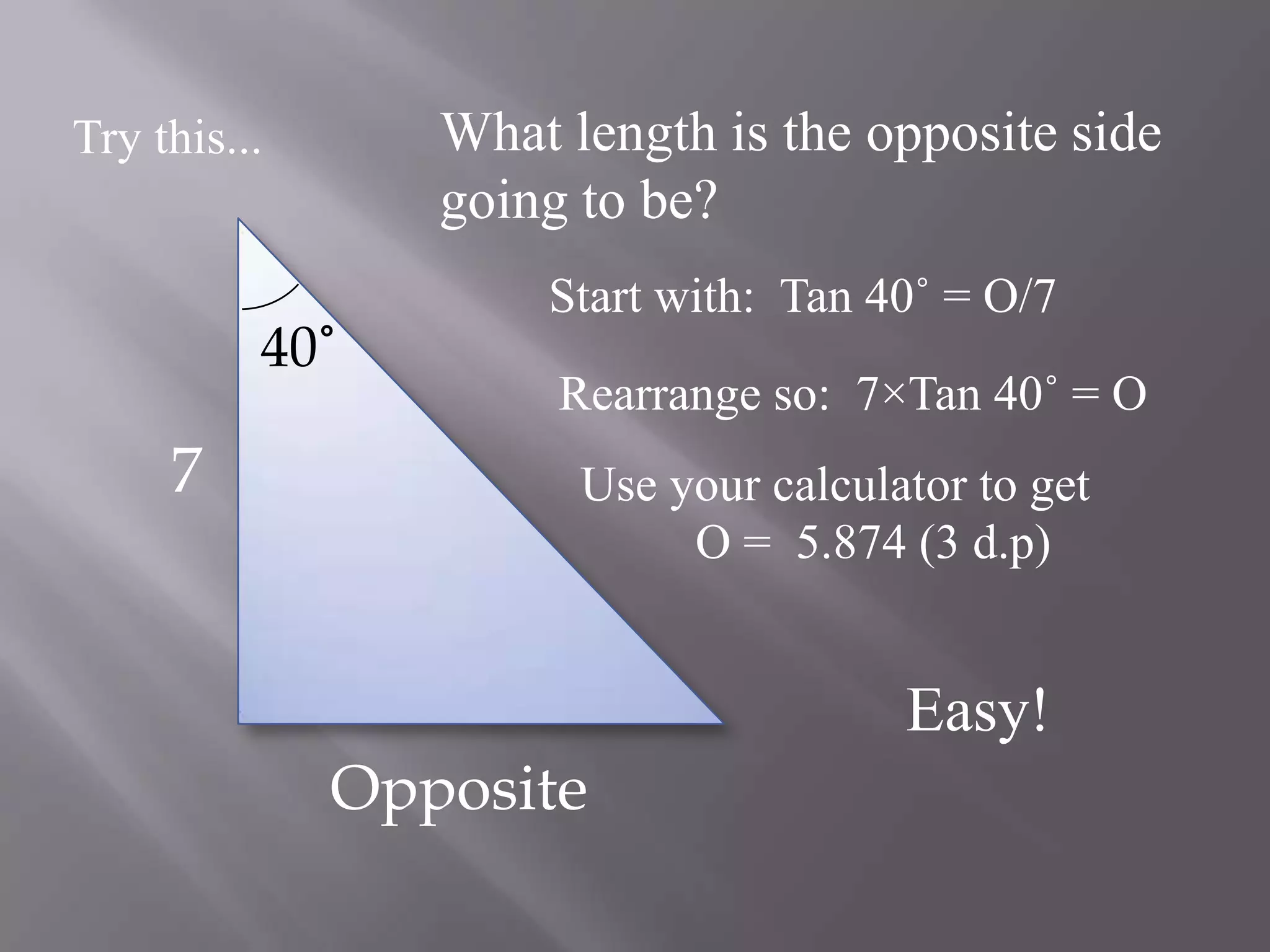 Tangent Ratio | PPTX
