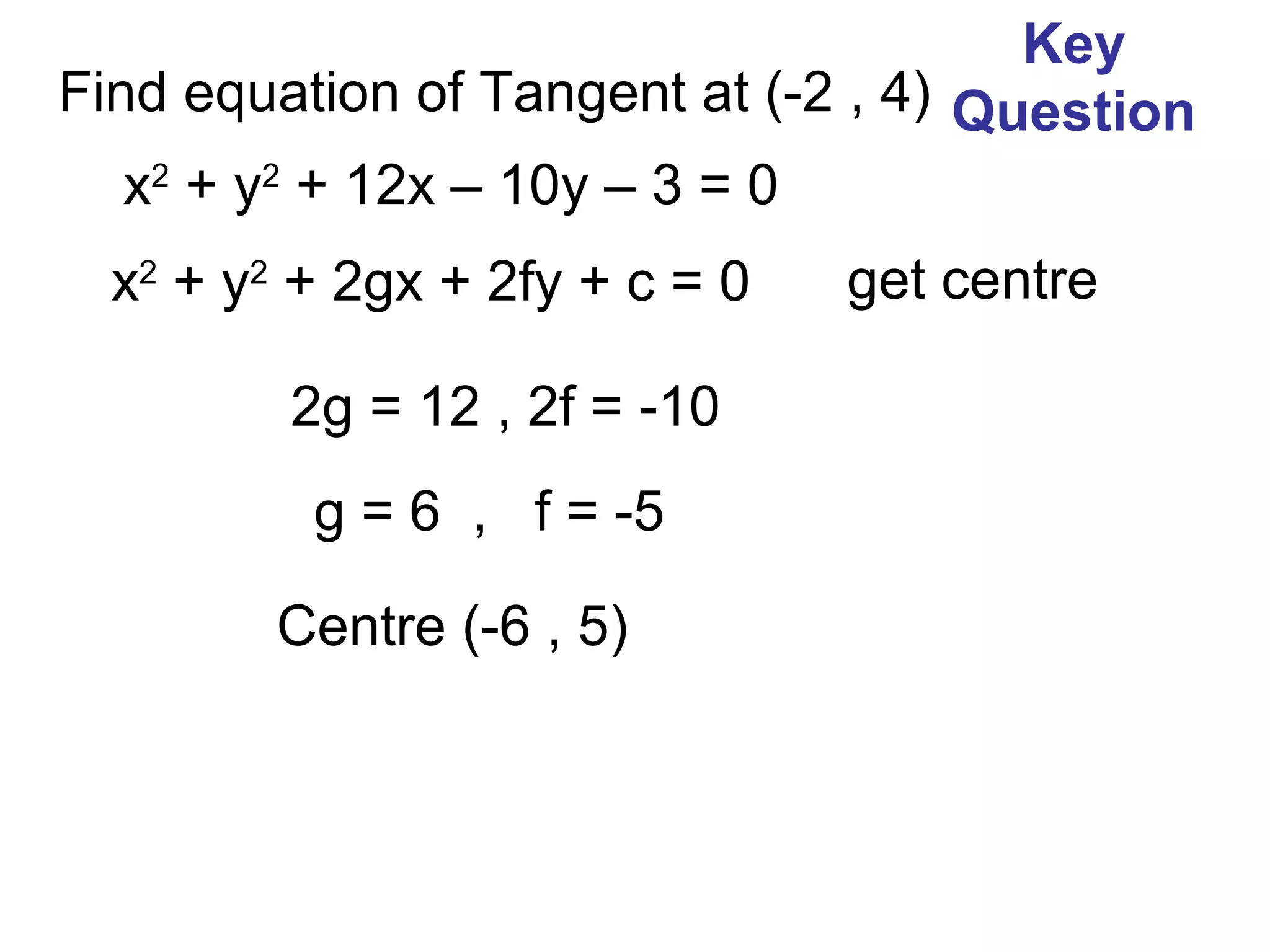 Tangents + intersections | PPT