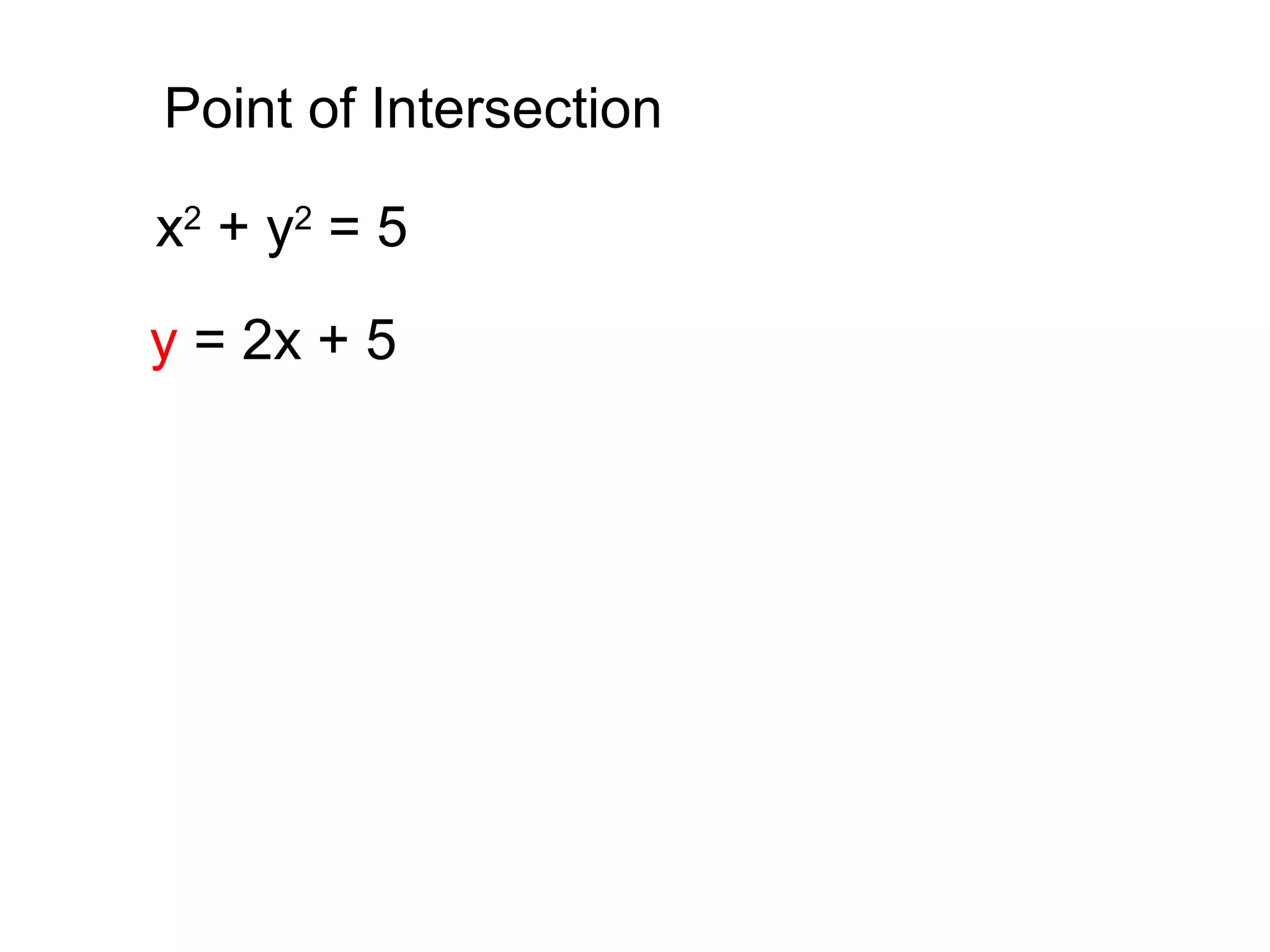 Tangents + intersections | PPT