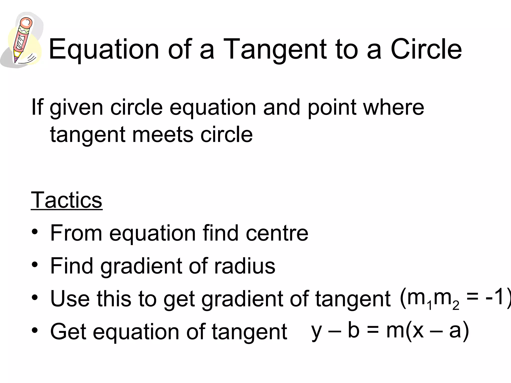 Tangents + intersections | PPT