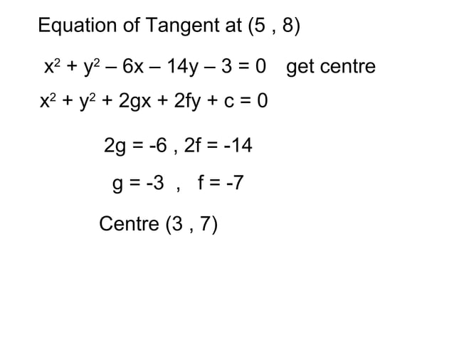Tangents + intersections | PPT | Physics | Science