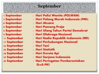 Tanggal tanggal penting | PPTX