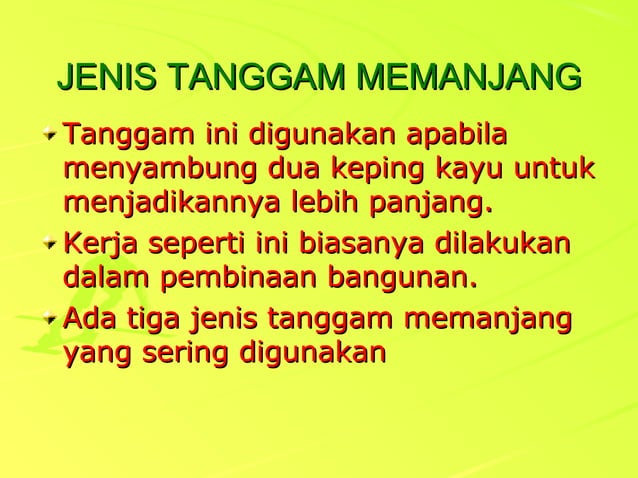 Tanggam memanjang | PPT