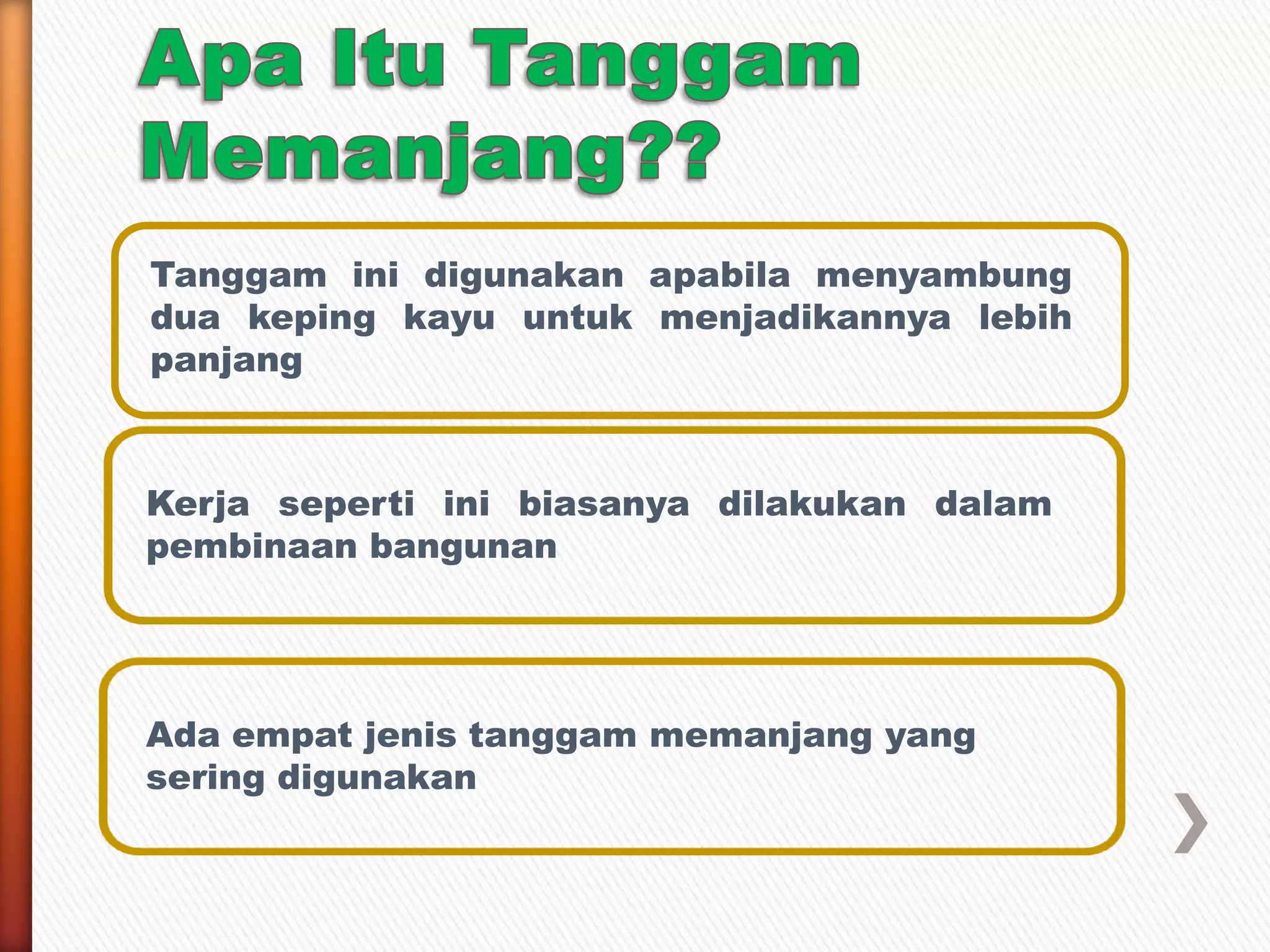 Tanggam memanjang | PPTX
