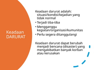 TANGGAP DARURAT MATERI TRAINING safety.pptx