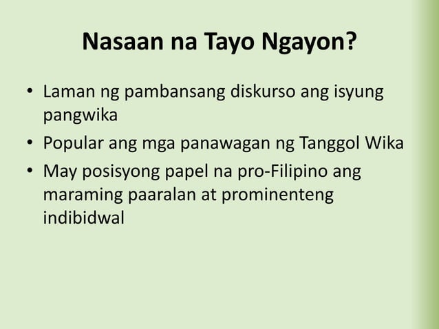 Tanggol wika presentation_-_filipino_sa | PDF